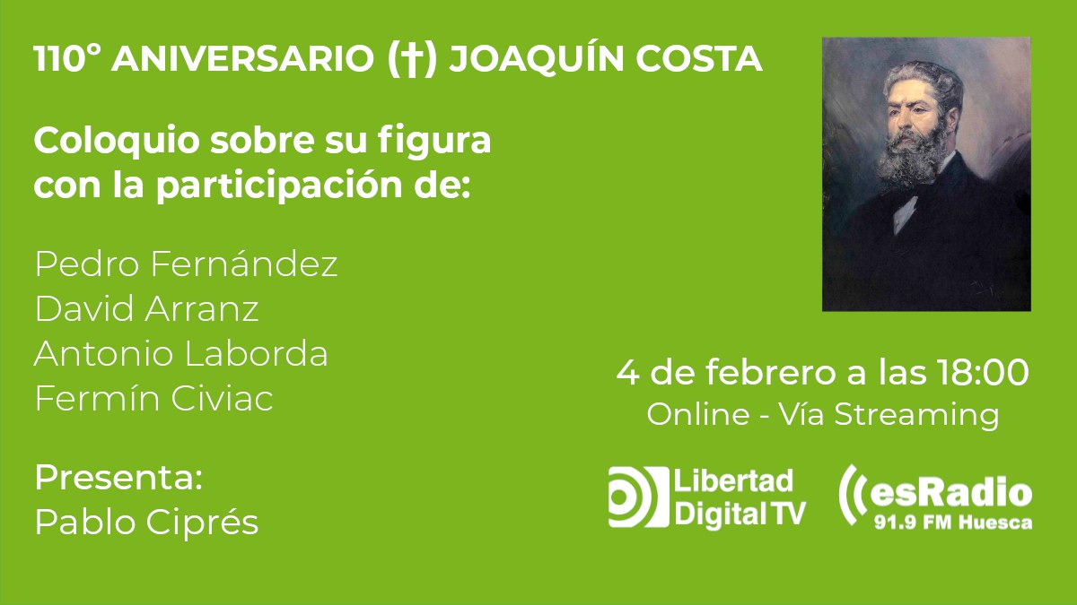 Coloquio desde la sede de VOX en Huesca sobre la figura de Joaquín ...
