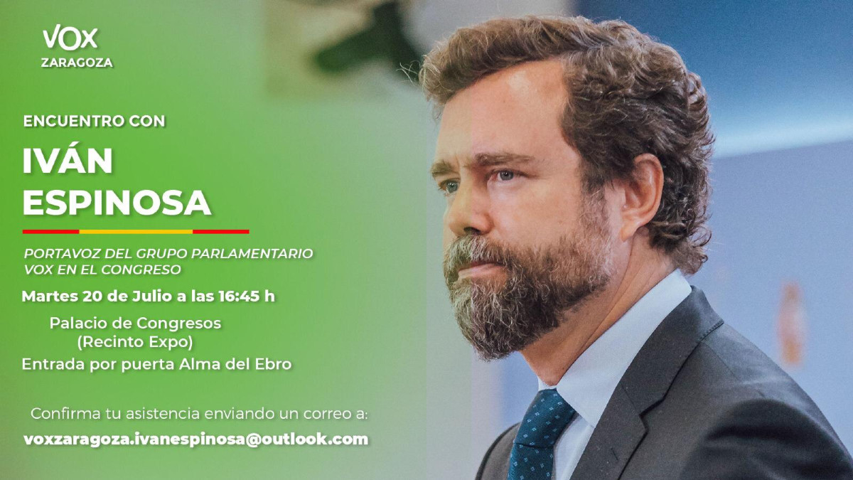 Iván Espinosa de los Monteros visita Zaragoza y asiste a un acto con ...