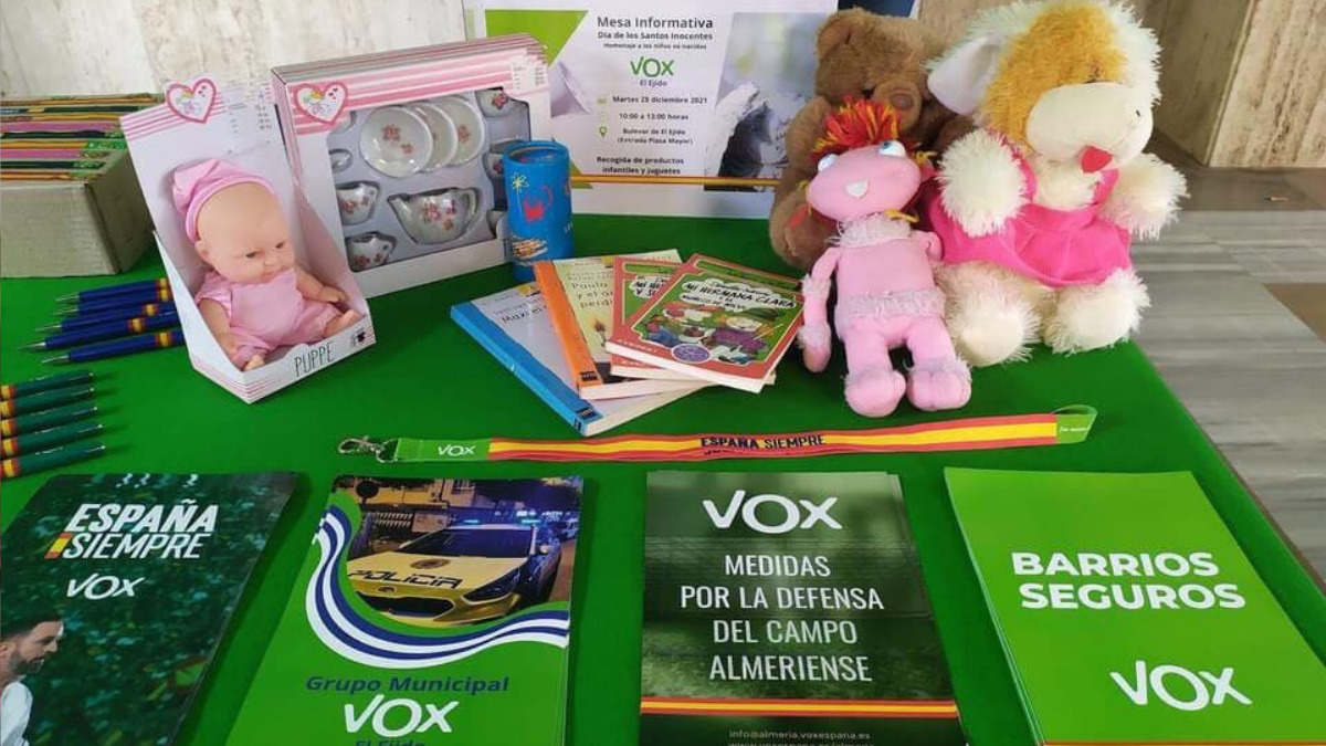 Mesas informativas provida como homenaje a los no nacidos - VOX